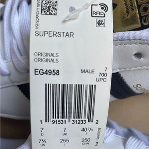 adidas | Shoes | Genuine Adidas Superstar Male 75 Shoes | Poshmark